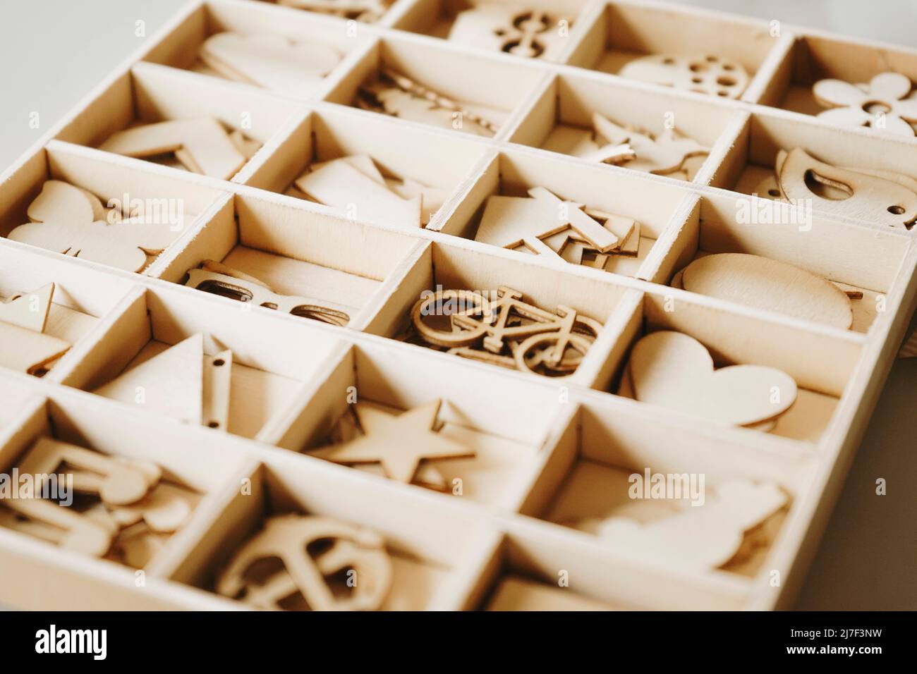 Image of multiple wooden pieces with diferent shapes for diy work Stock ...
