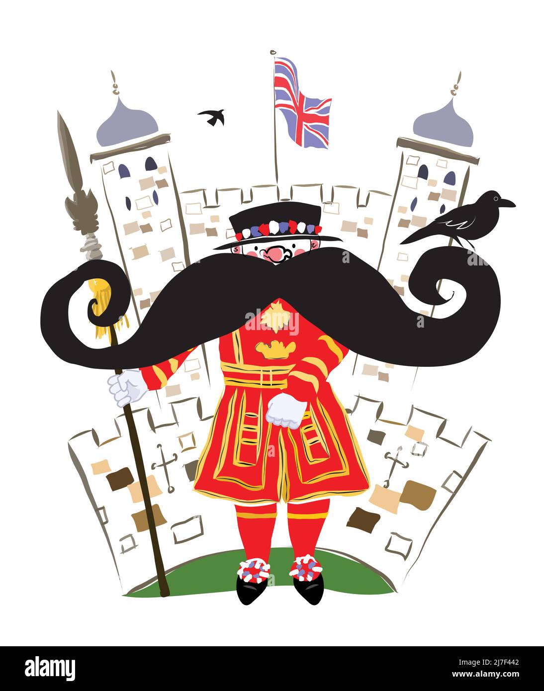 Man in uniform of british royal guard Cut Out Stock Images & Pictures ...