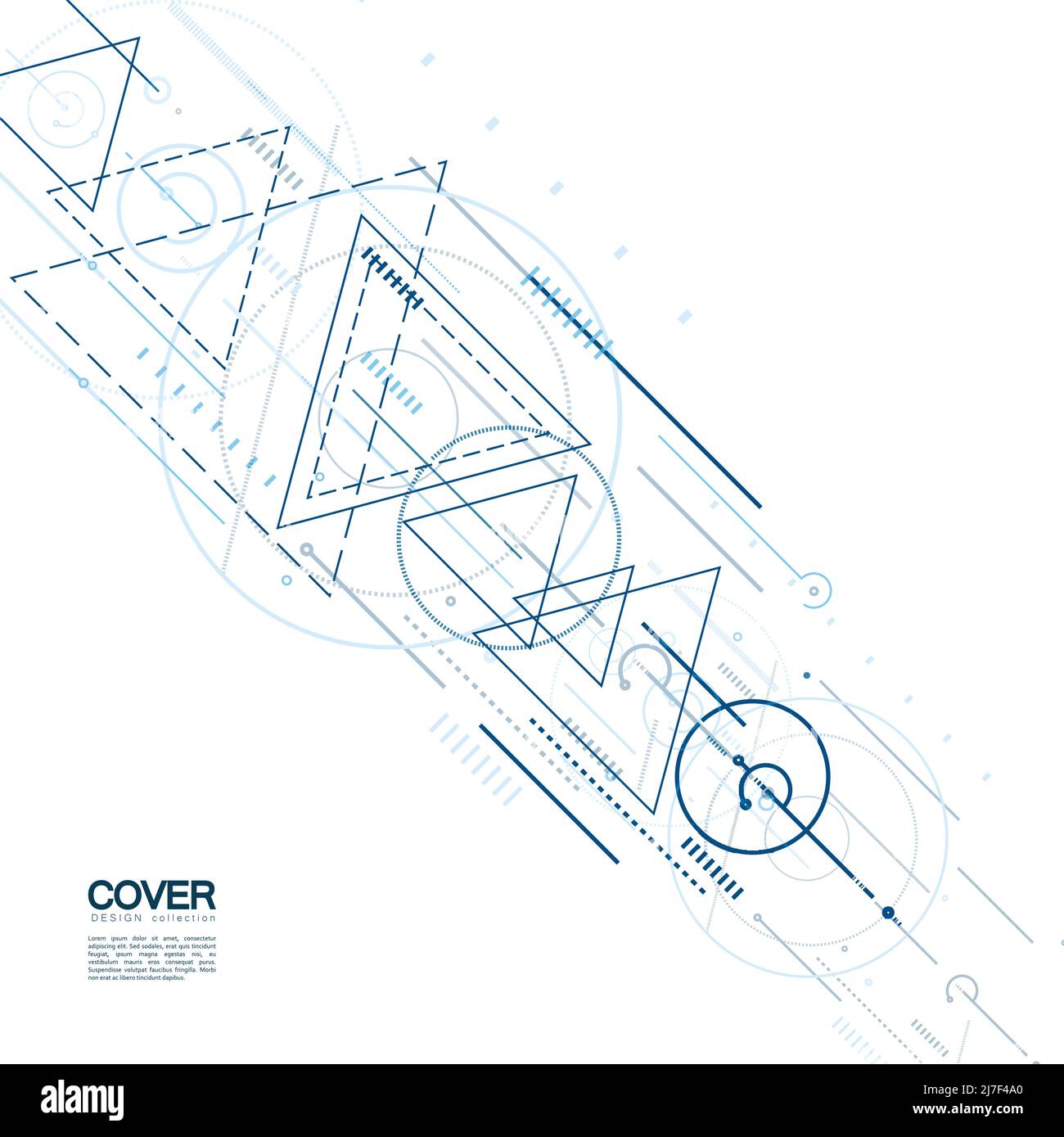 Network connection technology. Vector connect dots and lines. Abstract triangular concept Stock ...