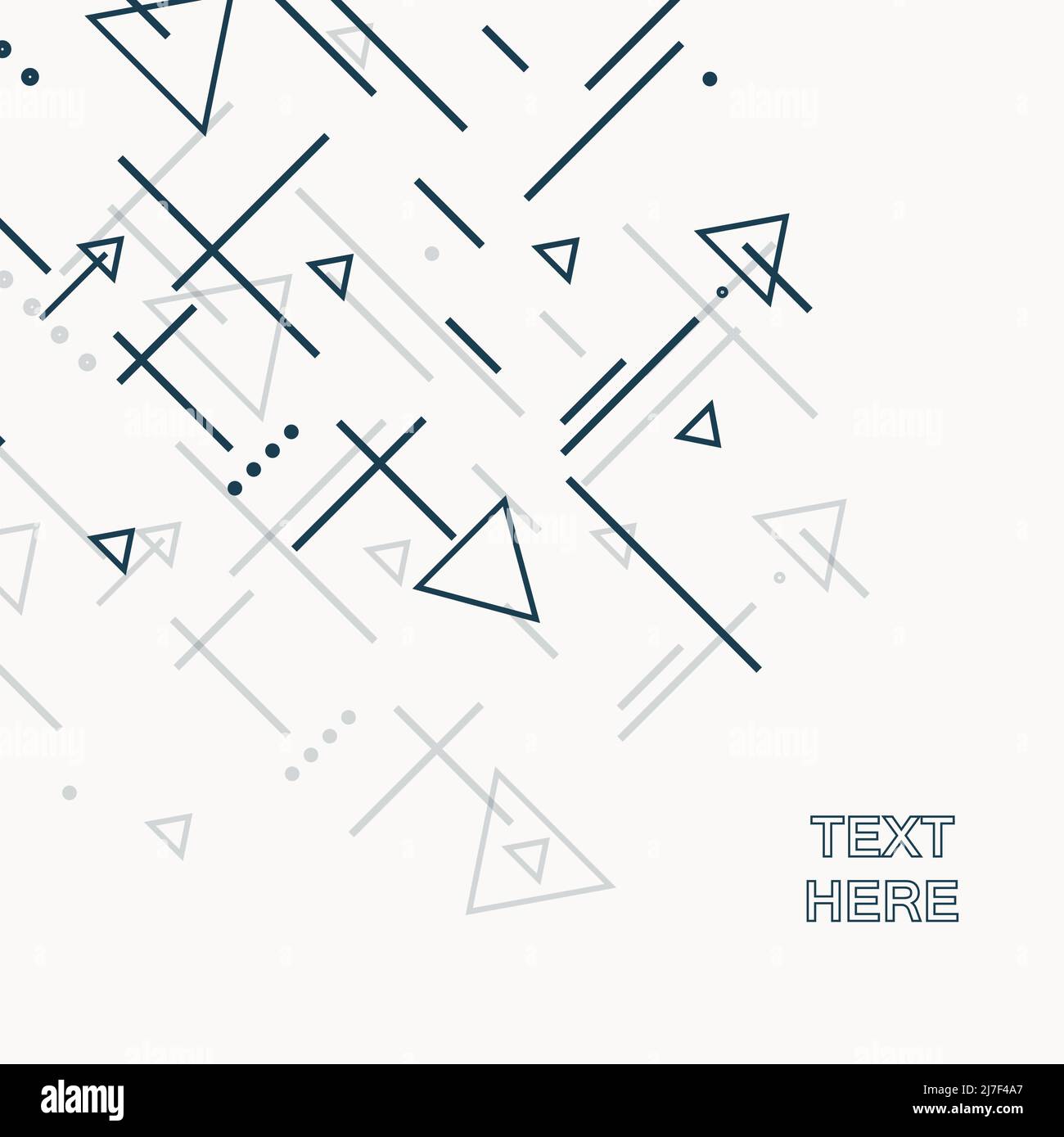 Abstract art modern design. Simple connect geometry shapes with connect ...