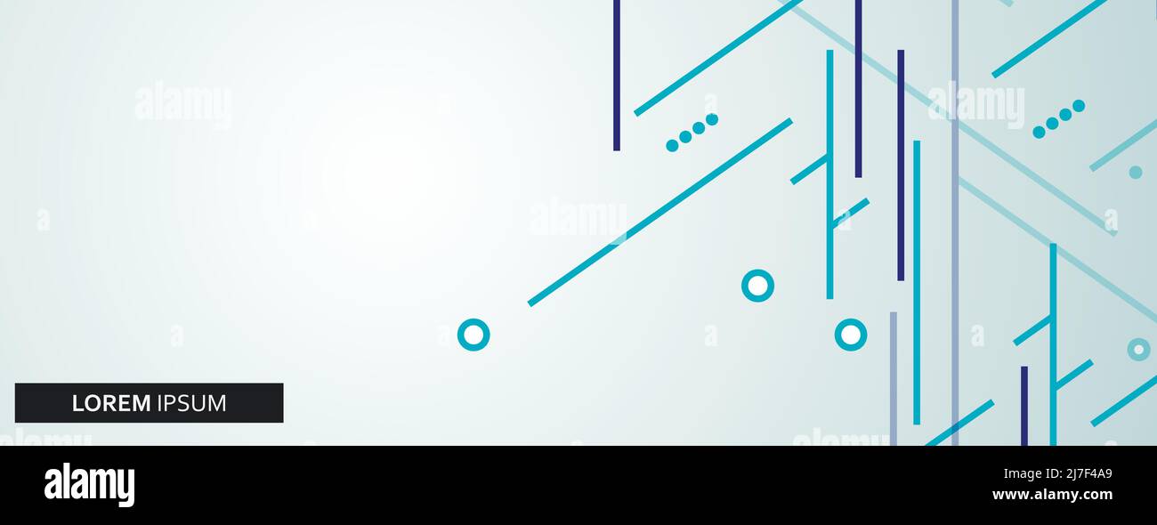 Geometric simple blue dynamic lines. Futuristic graphic design ...