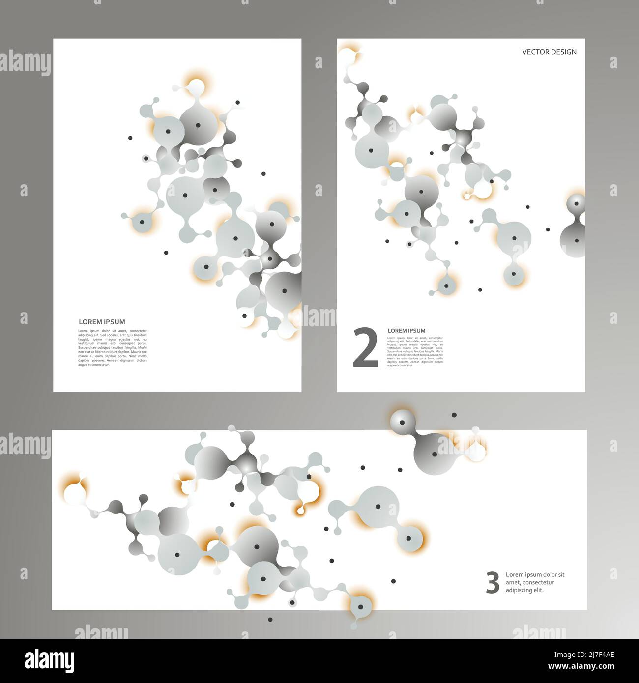 Molecule design for medicine, science, technology design. Vector shapes ...