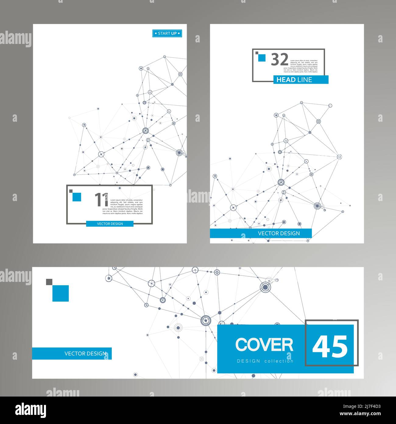 DNA biotechnology abstract structure. Vector cover design template ...