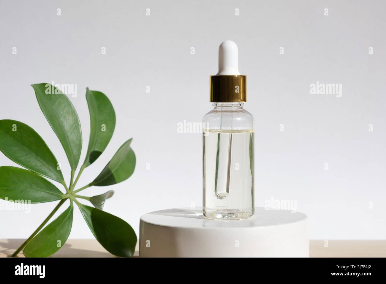 Natural oil cosmetics. Dropper glass Bottle Mock-Up. Oily cosmetic ...