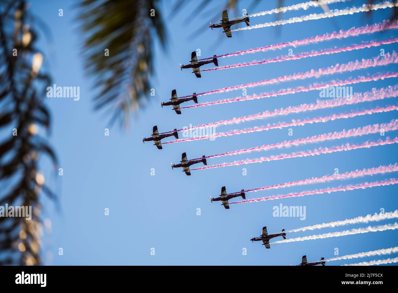 Doha,Qatar,December,18,2017. The Qatar Air Force Parade on the Doha ...