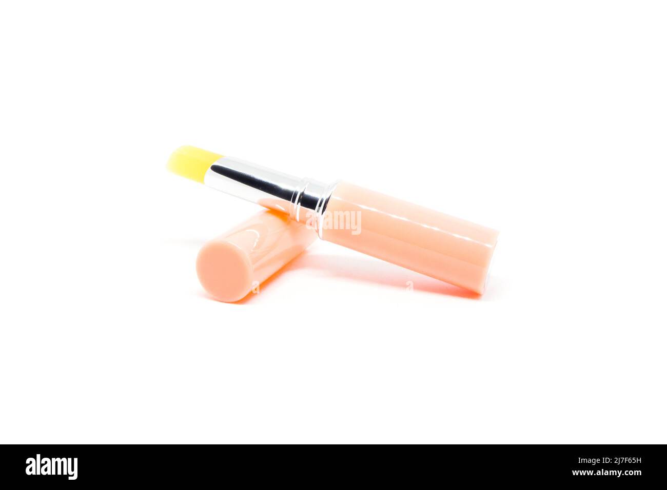 Lip balm stick isolated on white Stock Photo - Alamy