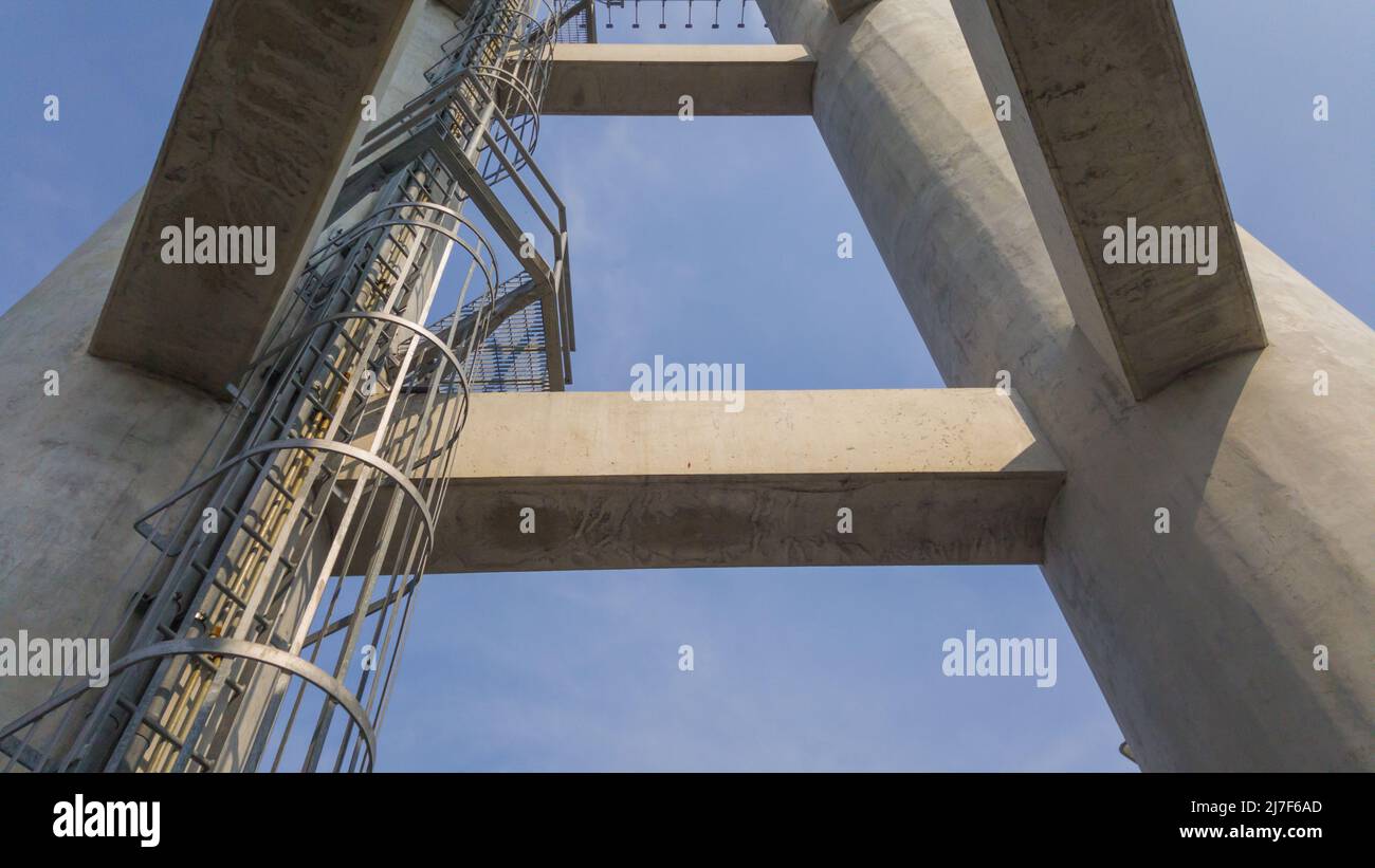Safety ladder with cage hi-res stock photography and images - Alamy