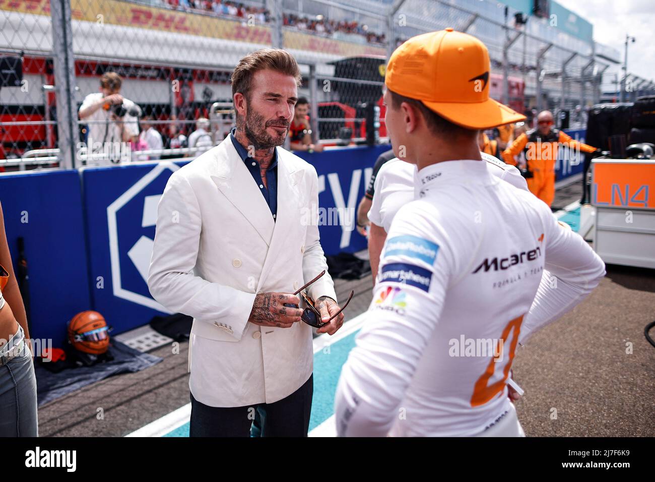 David Beckham, #4 Lando Norris (GBR, McLaren F1 Team), F1 Grand Prix of ...
