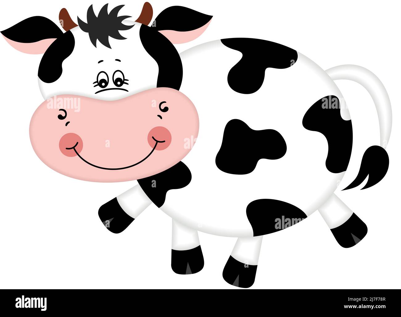 Cute Animated Baby Cow