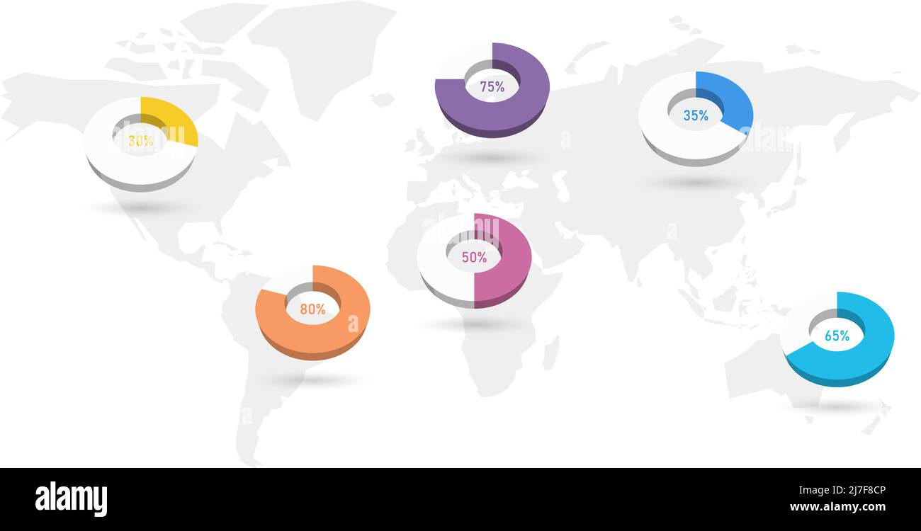 World map and continents infographics Stock Vector Image & Art - Alamy