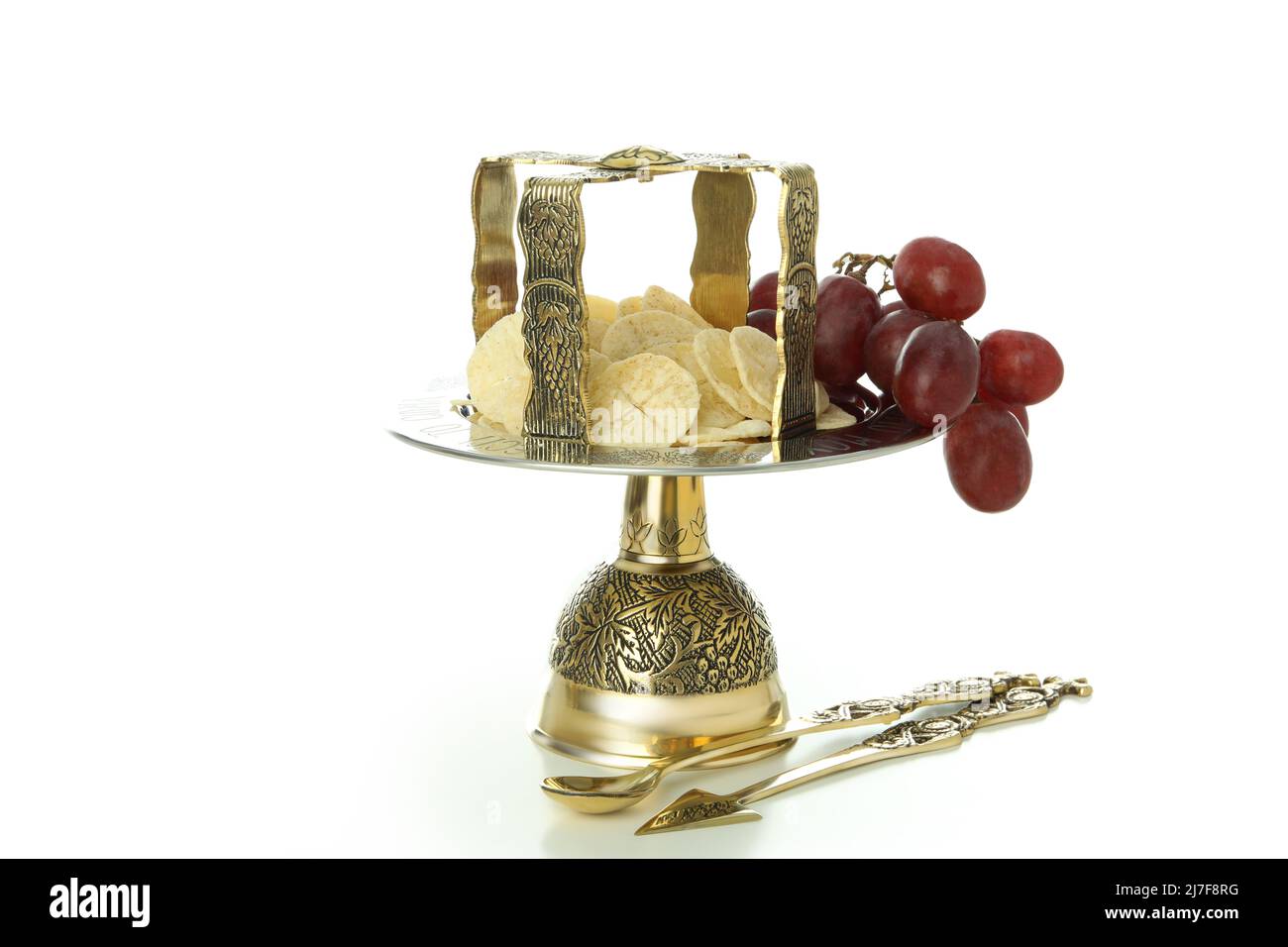 Concept of Eucharist accessories, isolated on white background Stock ...