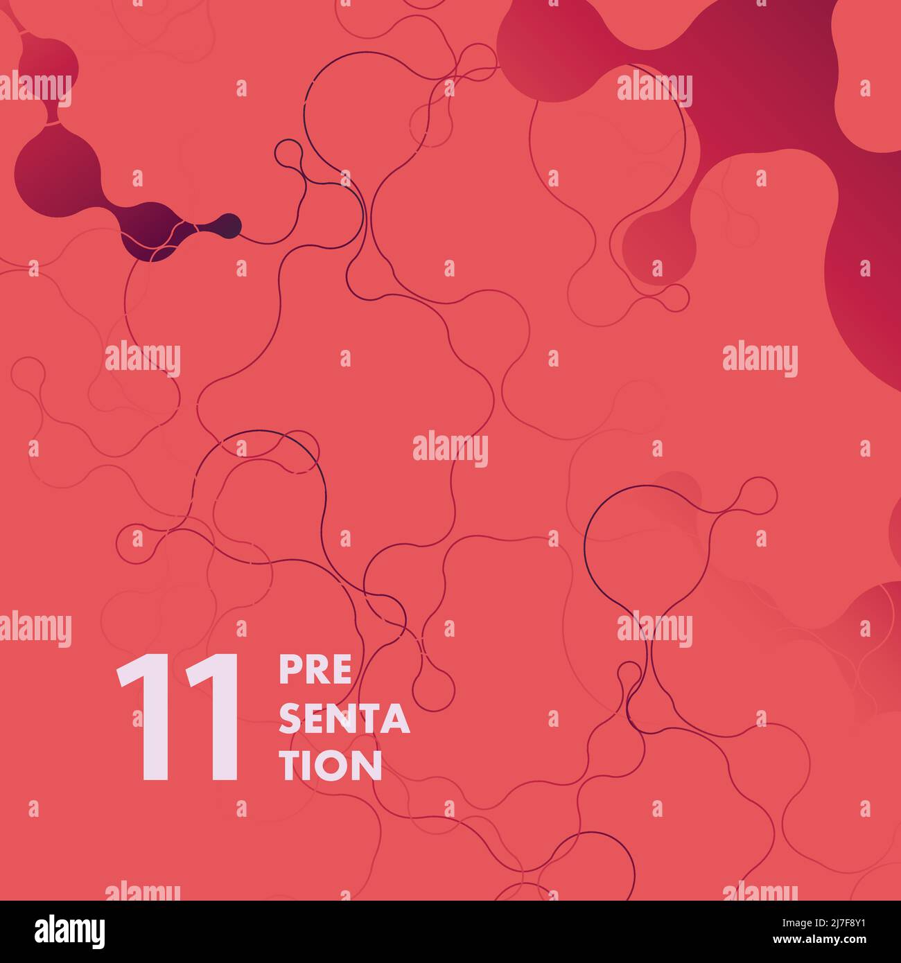 Vector abstract background with gradient circles. Connect circles design Stock Vector Image ...