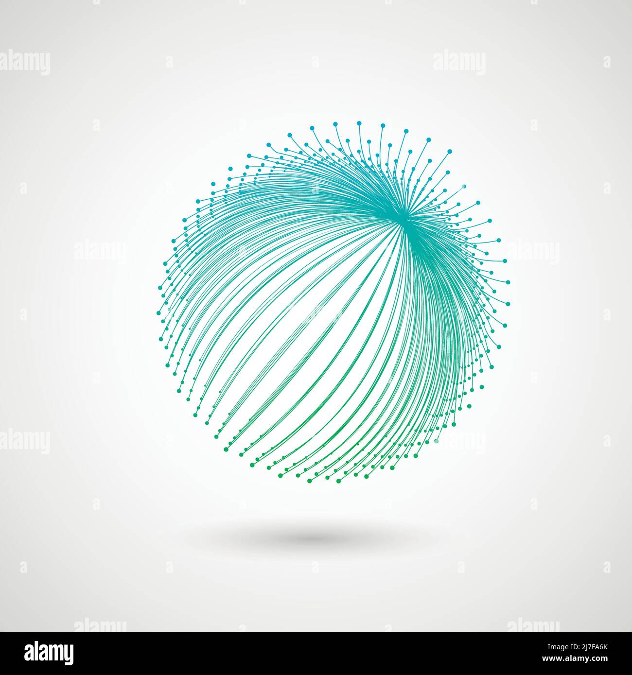 Circle swirl shape illustration. Vector rounded lines Stock Vector ...