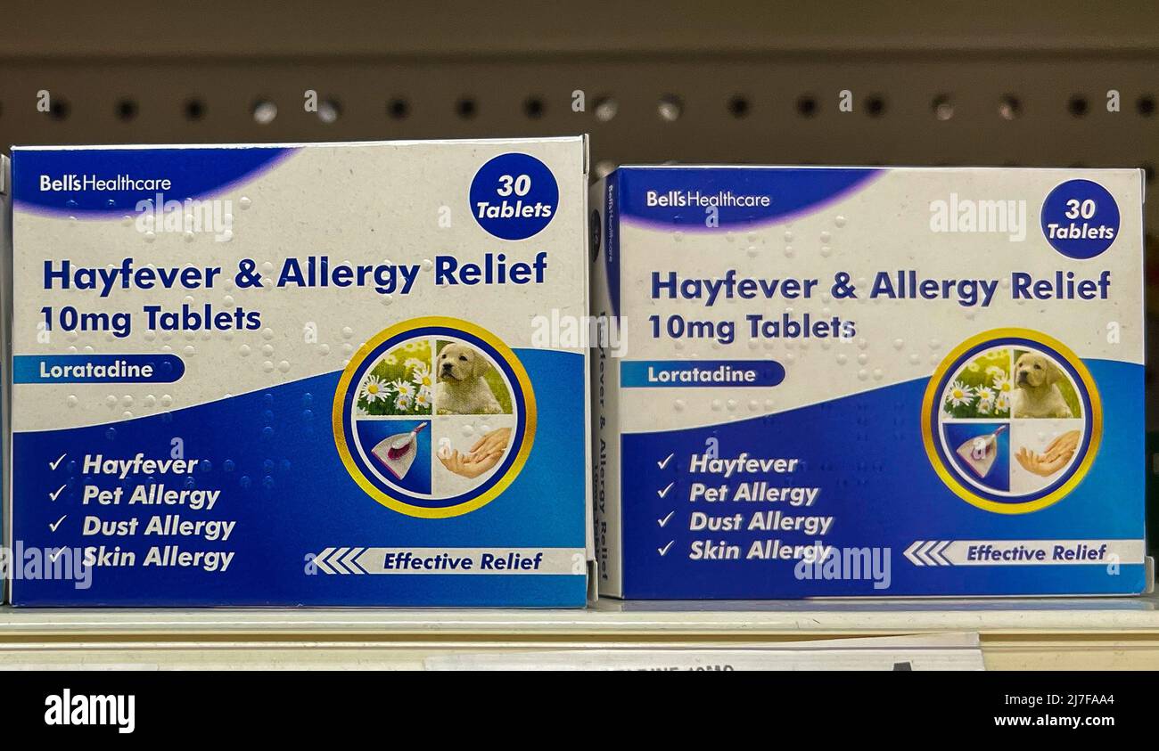 Hay fever tablets shortage hi-res stock photography and images - Alamy