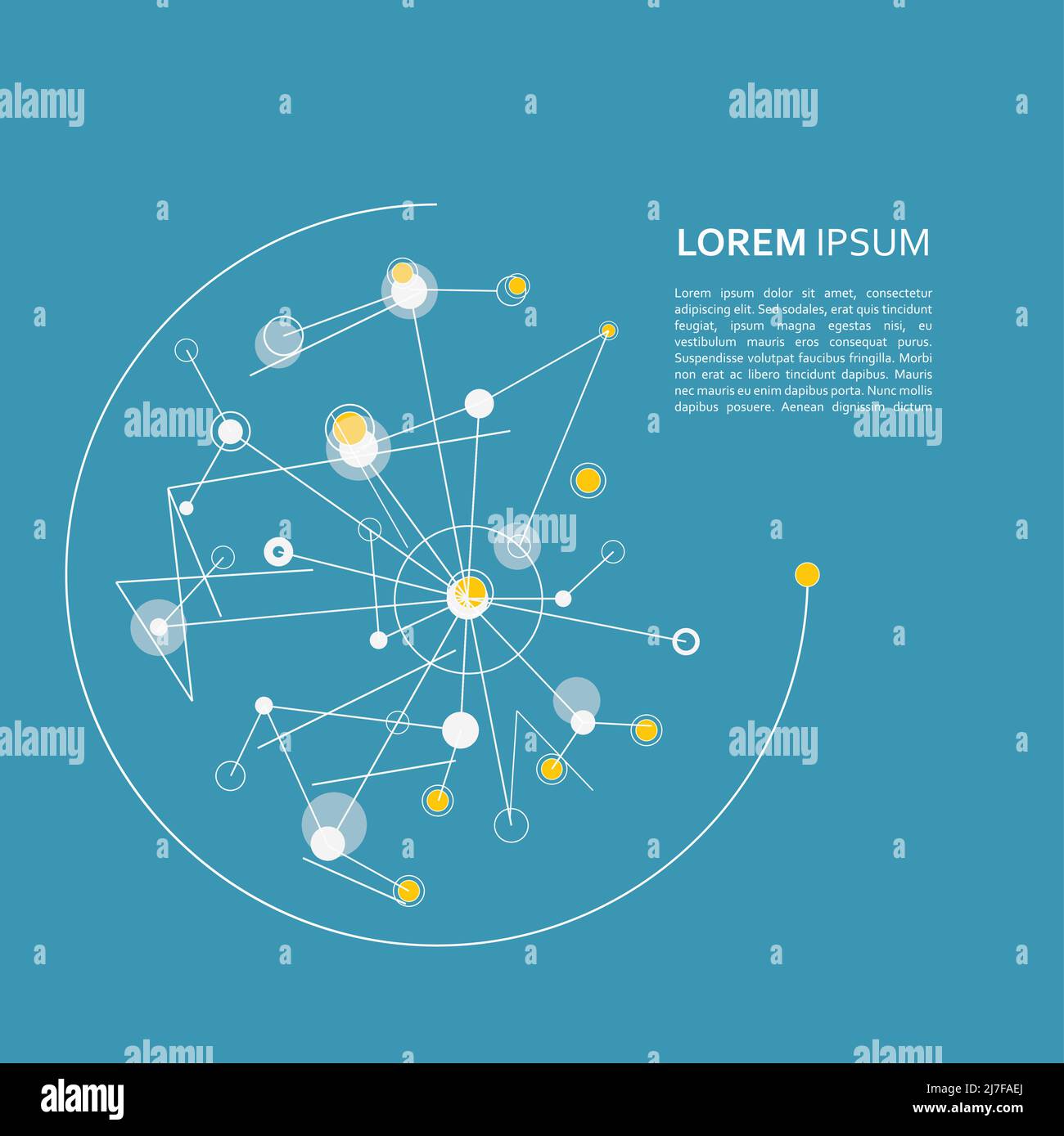 Vector illustration with connect elements. Technical network background ...