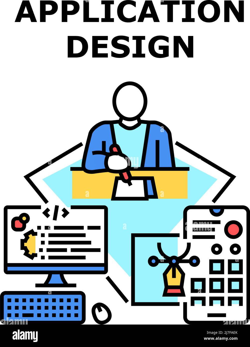 Application Design Vector Concept Illustration Stock Vector Image & Art ...