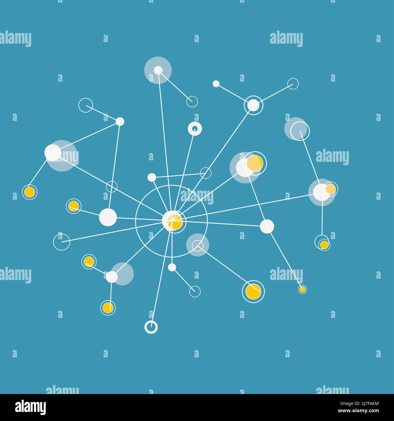 Vector illustration with connect elements. Technical network background ...