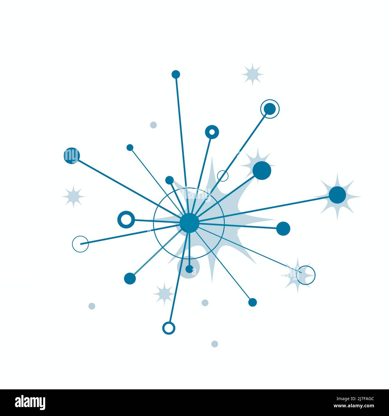 Vector illustration with connect elements. Technical network background ...