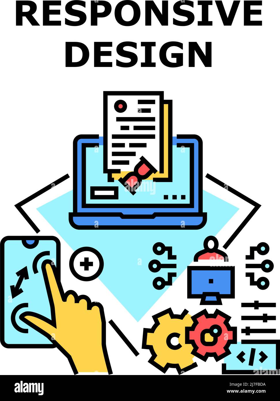 Responsive Design Vector Concept Illustration Stock Vector Image & Art ...