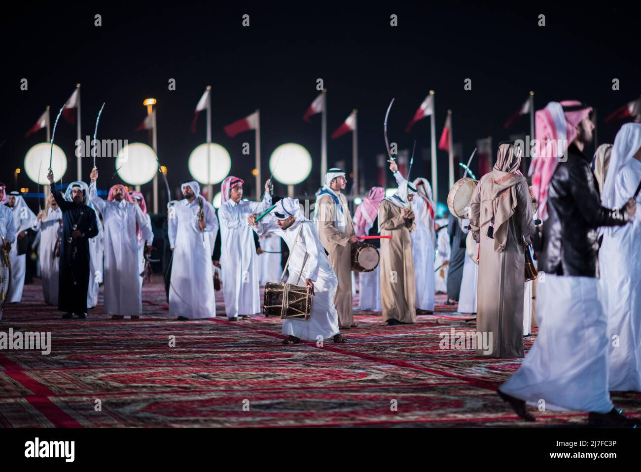 Sword dancing qatar hi-res stock photography and images - Alamy