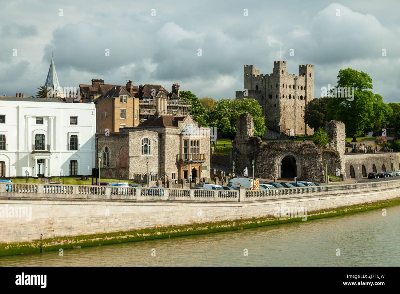 Rochester city skyline in May, Kent, England Stock Photo - Alamy