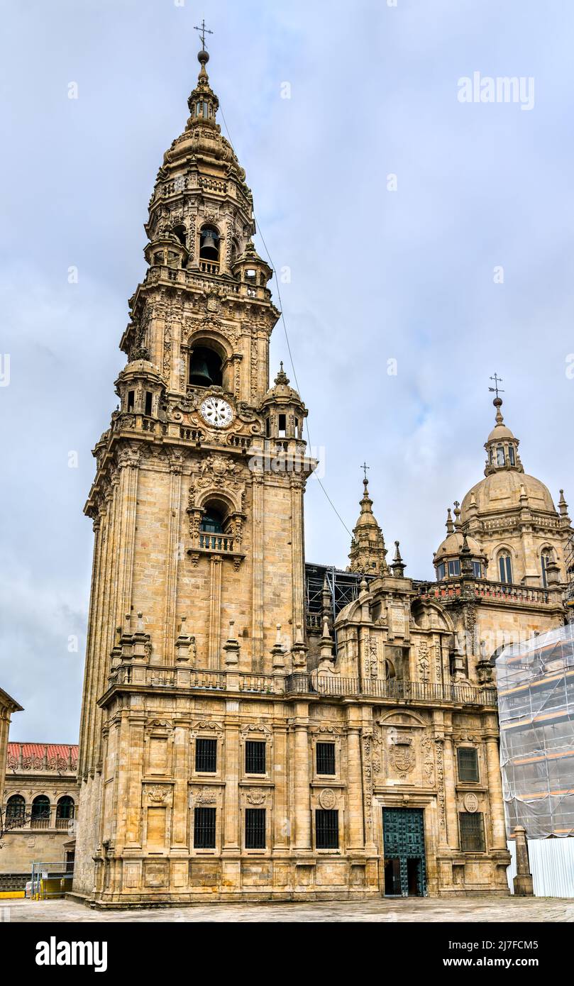 Cathedral of Santiago de Compostela, UNESCO world heritage in Galicia ...