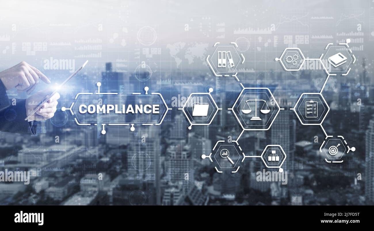 Compliance Regulation Business Technology Concept. Risk control and ...