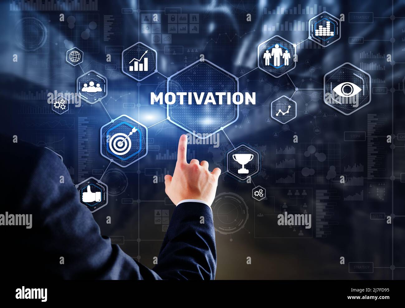 Motivation personality development concept. Achieving any goals Stock ...