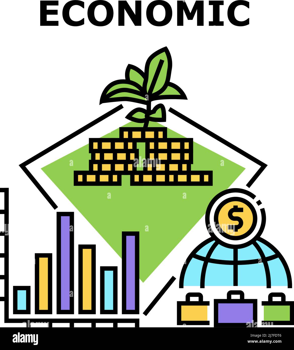 Economic Wealth Vector Concept Color Illustration Stock Vector Image ... Economic Wealth Vector Concept Color Illustration Stock Vector Image ...