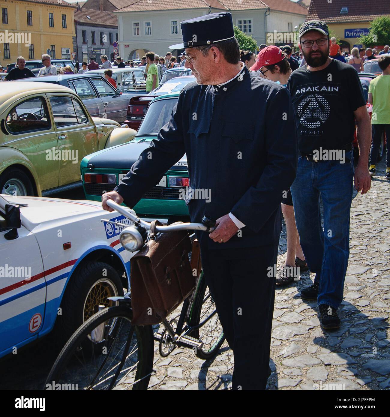The exhibition of historic vehicles called "In the Footsteps of Slansky ...