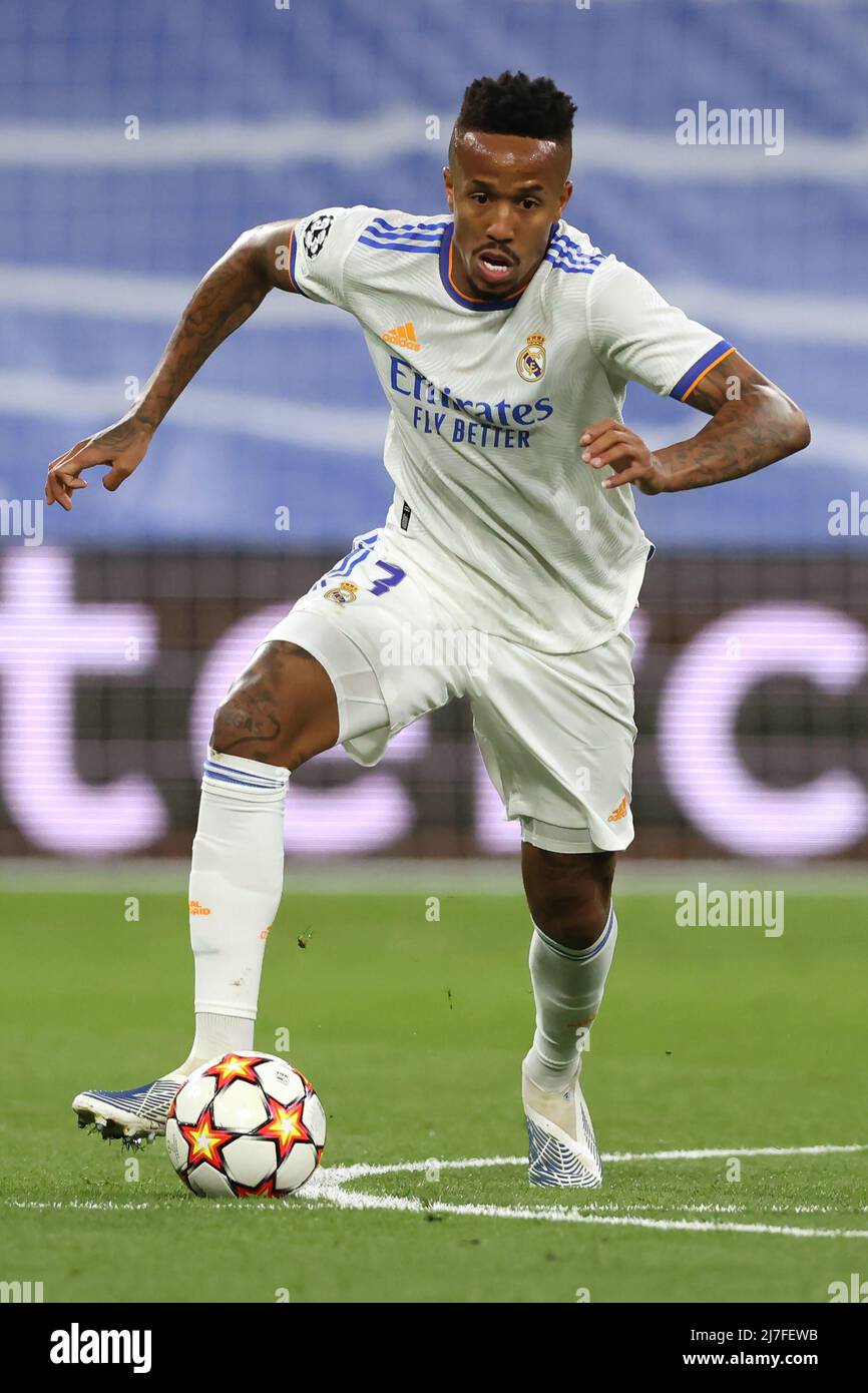 Madrid, Spain, 4th May 2022. Eder Militao of Real Madrid during the ...