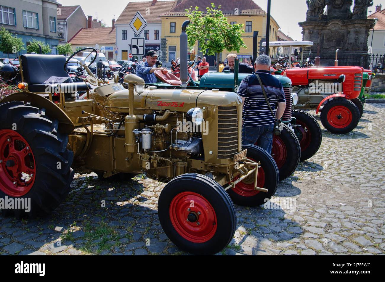 The exhibition of historic vehicles called "In the Footsteps of Slansky ...