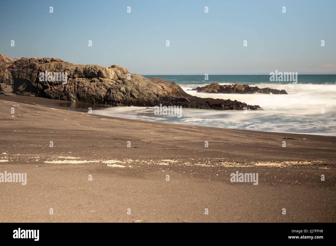 Beach in the region of Maule, Chile Stock Photo - Alamy