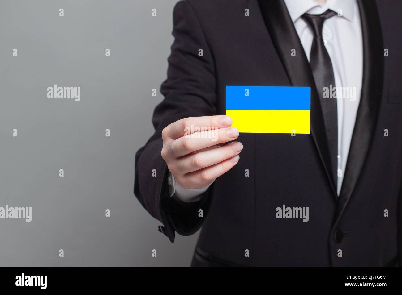 Ukrainian flag support hi-res stock photography and images - Alamy