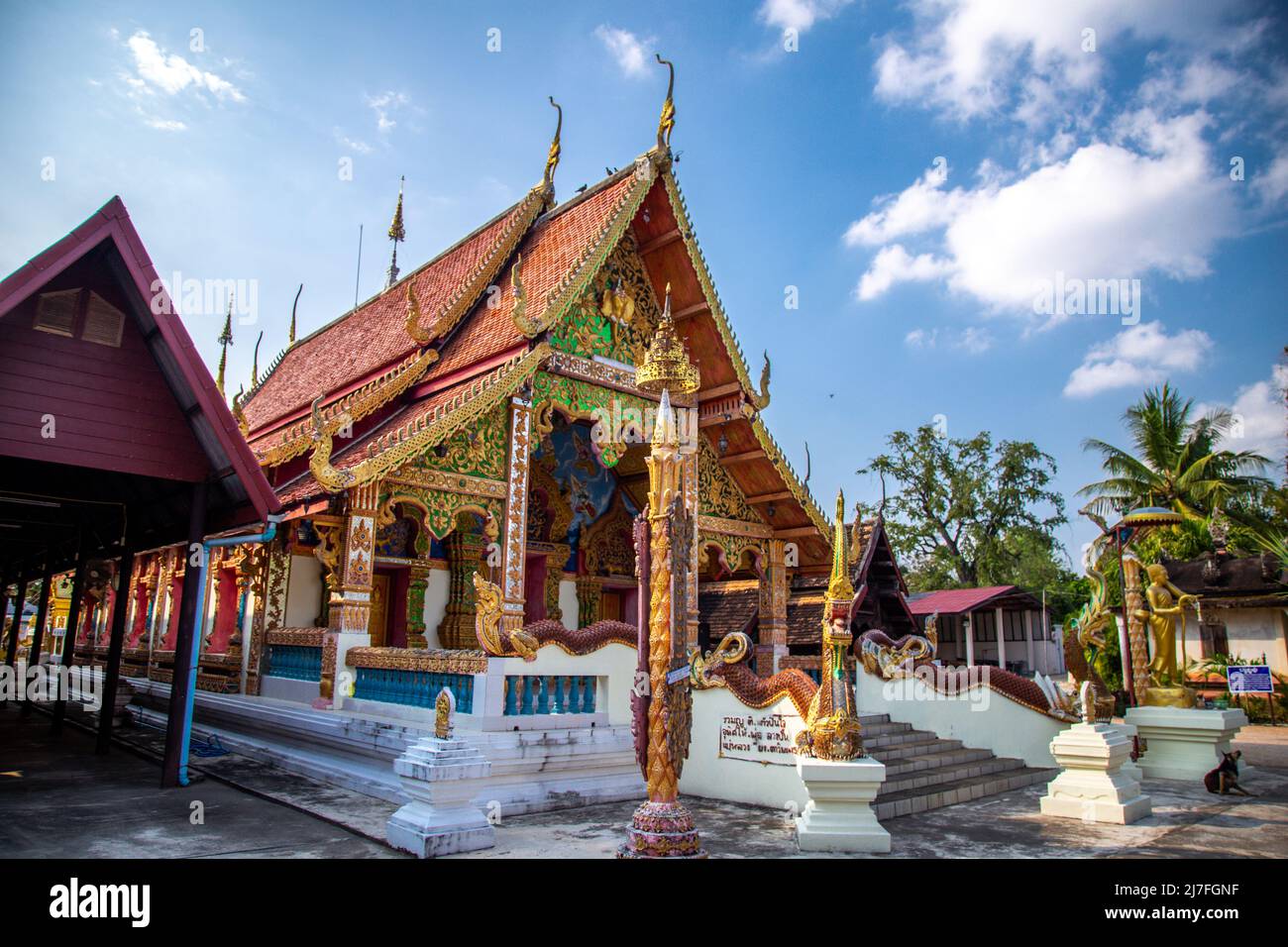 Wat Pong Yang Khok in Lampang near Chiang Mai, Thailand Stock Photo - Alamy