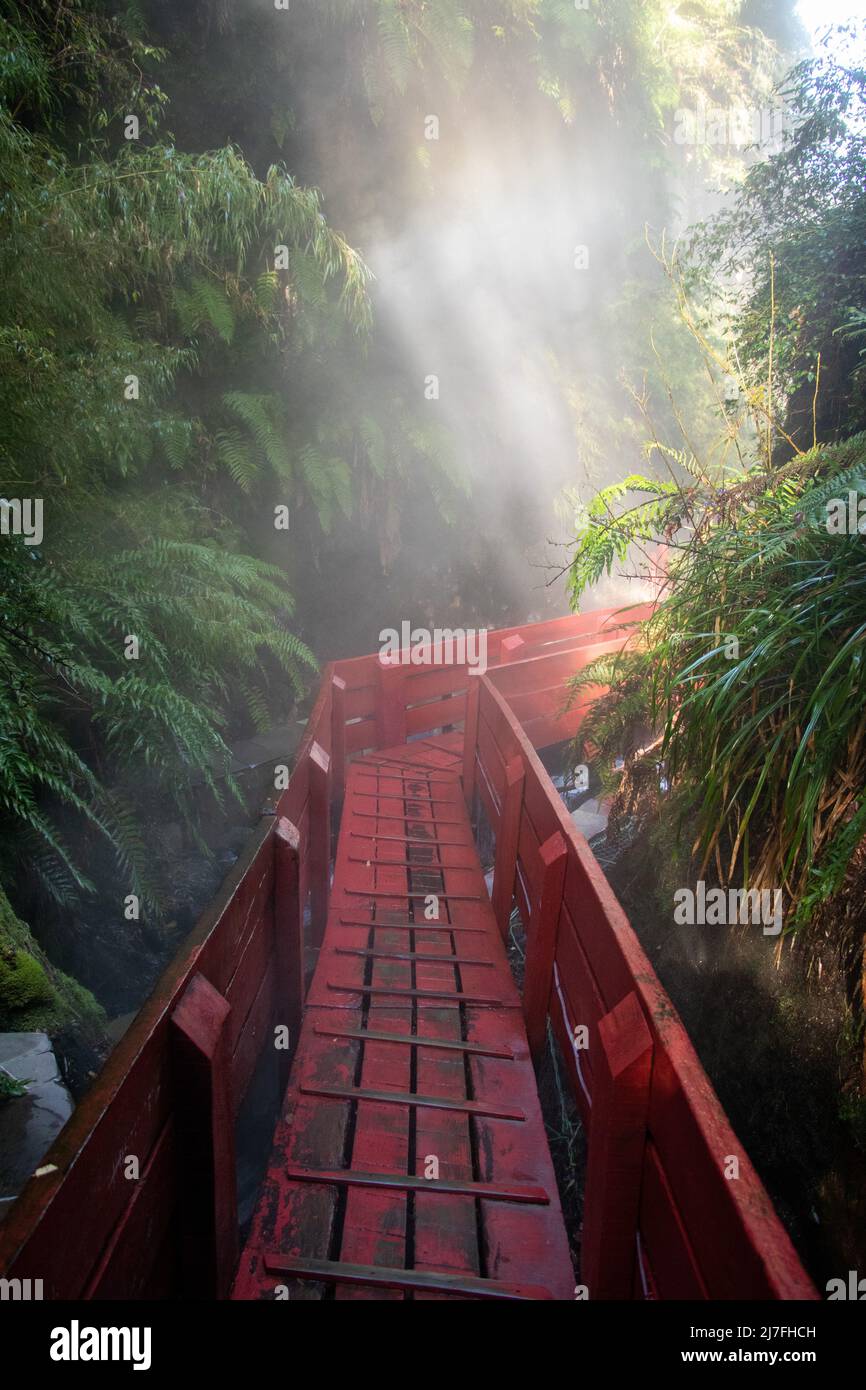 Termas Geometricas hot springs in Chile Stock Photo - Alamy