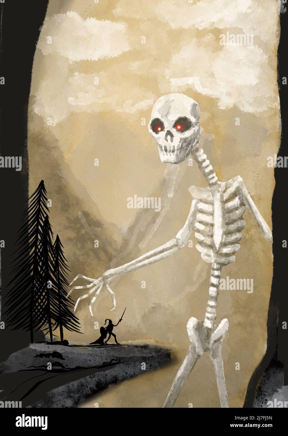 a giant skeleton Stock Photo - Alamy