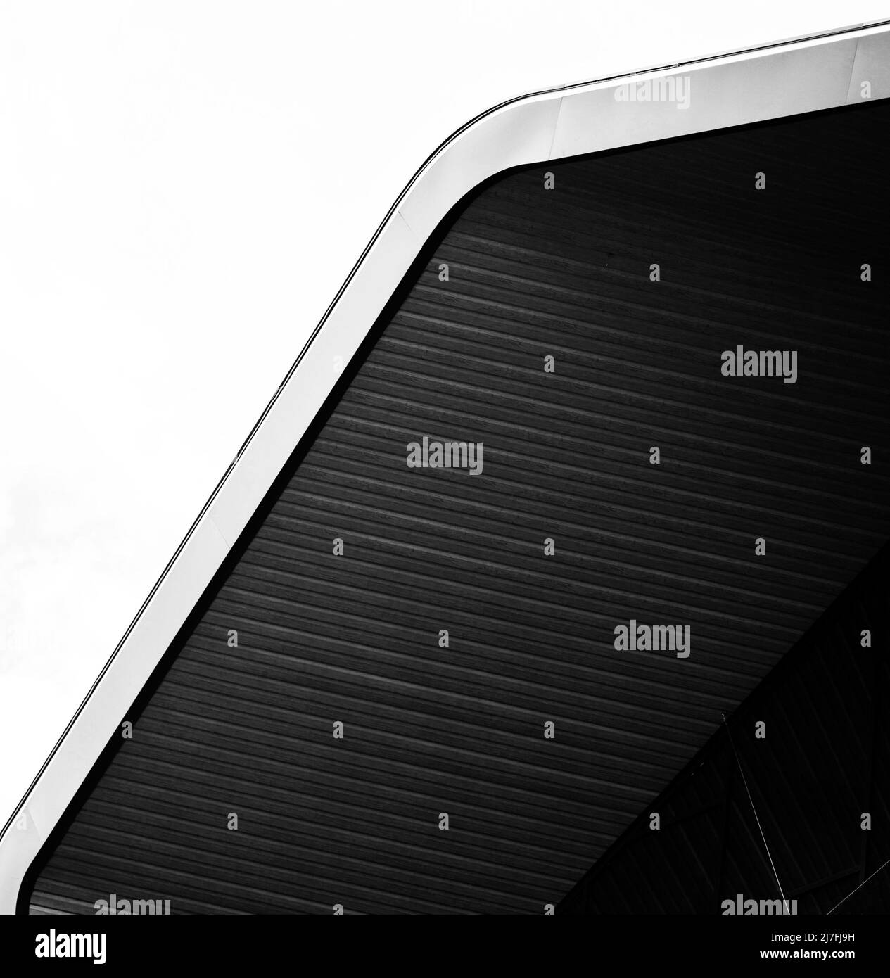 residential real estate. black and white modern architecture Stock ...