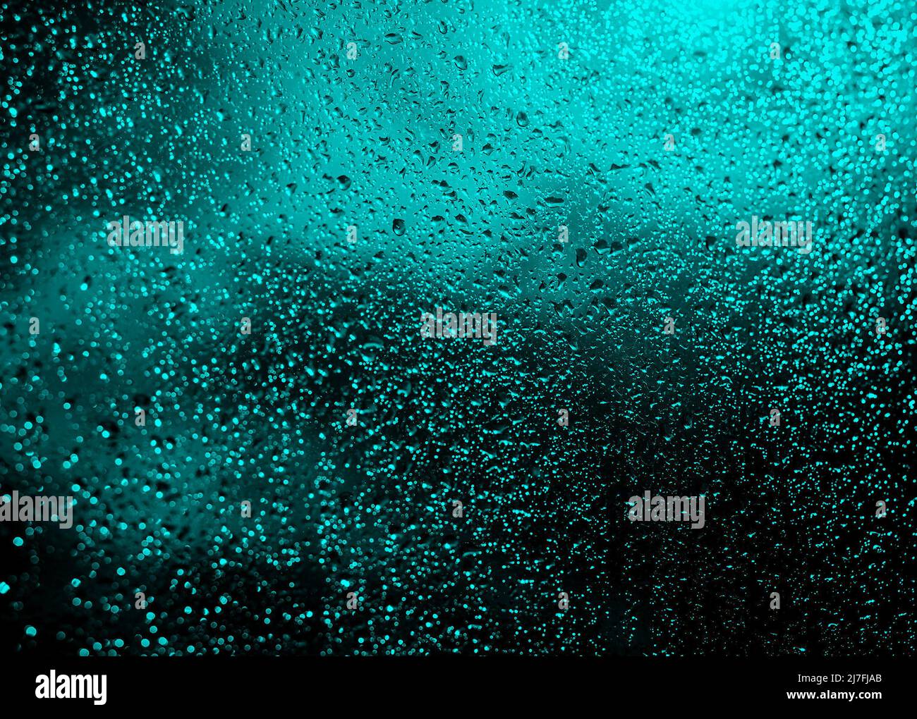 Water drops on window glass. Background image. rain Stock Photo - Alamy