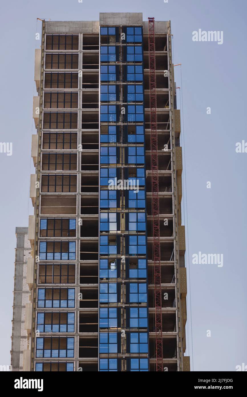 New buildings being constructed. Industrial building site Stock Photo ...