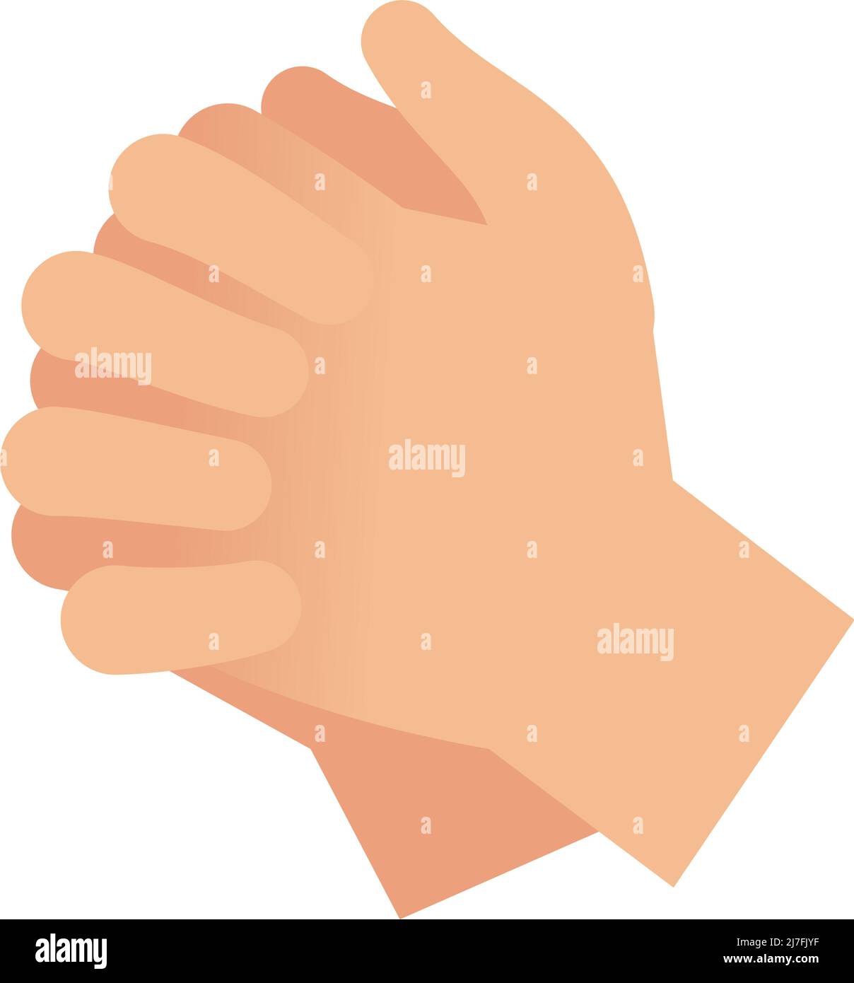 Please gesture. Closed hands sign. Arms together Stock Vector Image ...