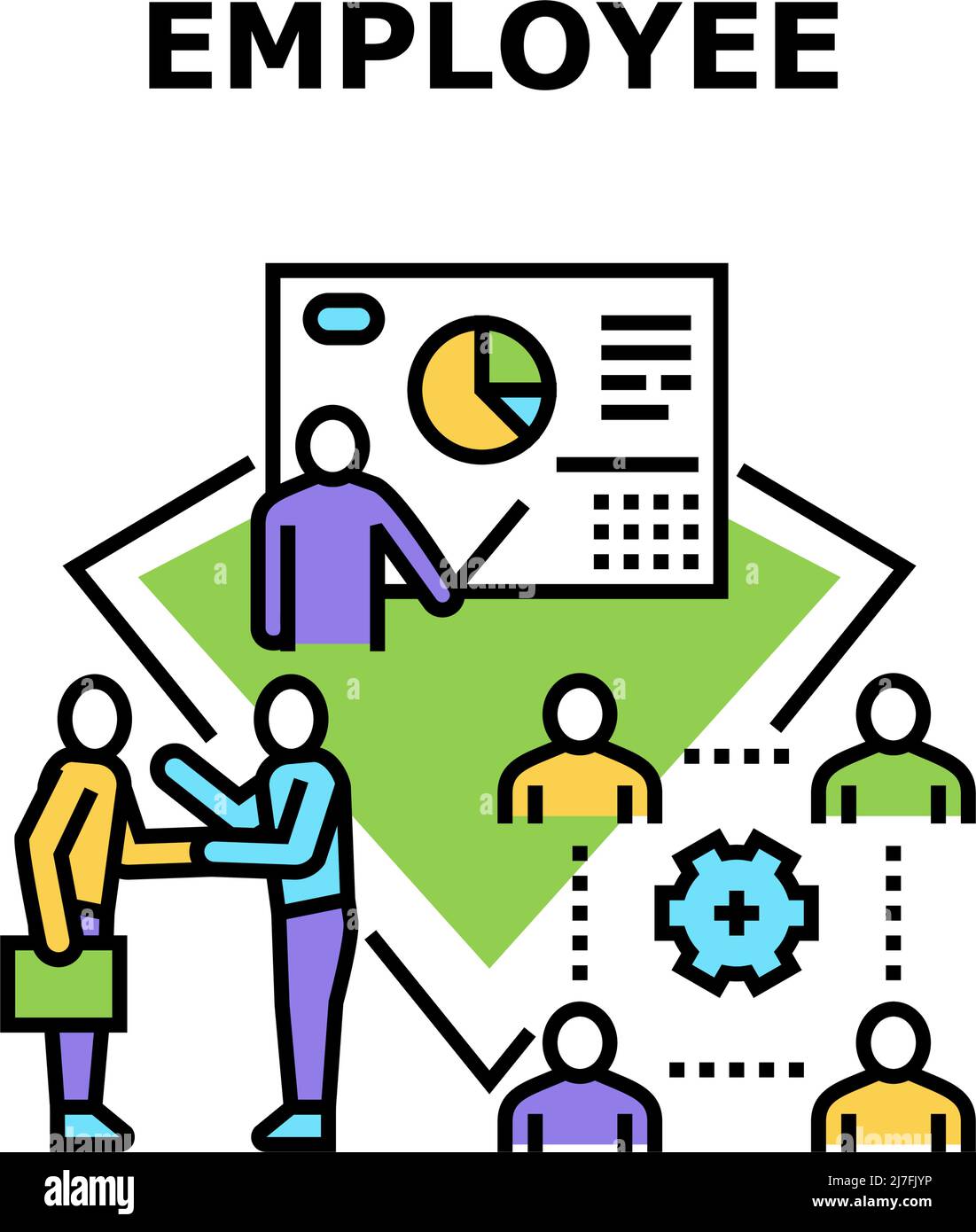 Employee Job Vector Concept Color Illustration Stock Vector Image & Art ... Employee Job Vector Concept Color Illustration Stock Vector Image & Art ...