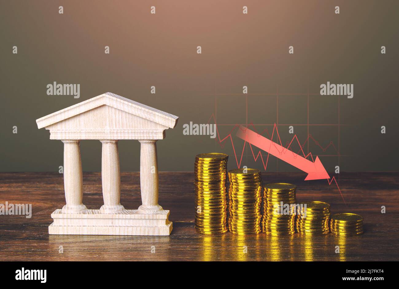 Fall in bank profits. Economic decline. Falling deposit income. Low ...