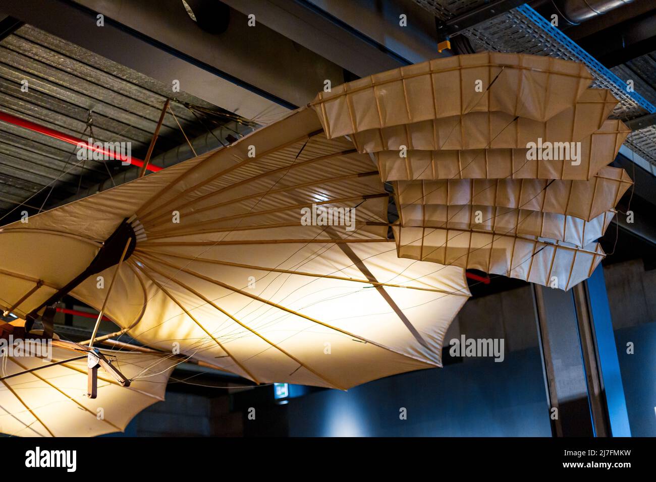 Antique aircraft at the Museum of the History of Aircraft Stock Photo ...