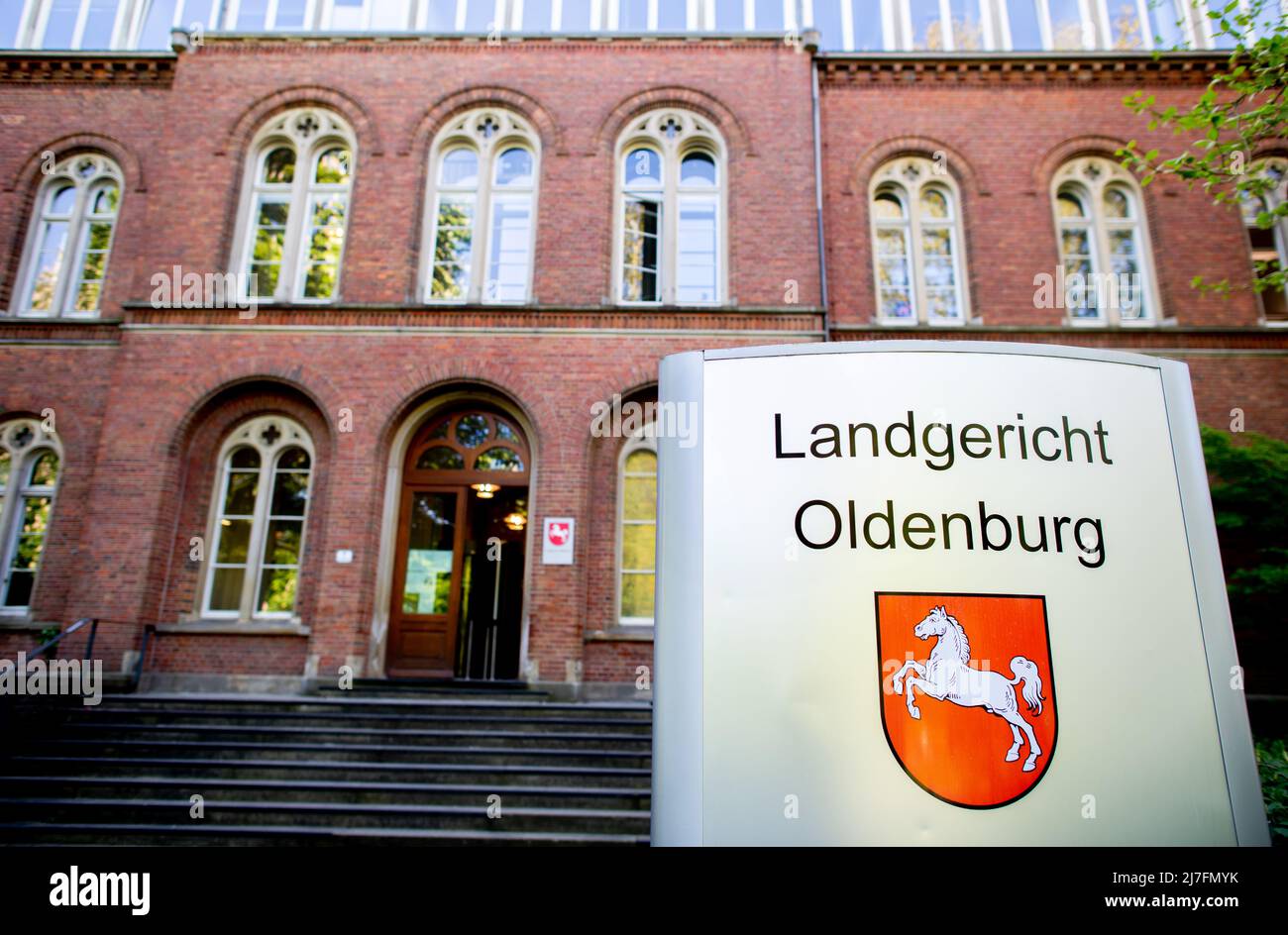 Oldenburg, Germany. 09th May, 2022. A sign with the Lower Saxony state ...