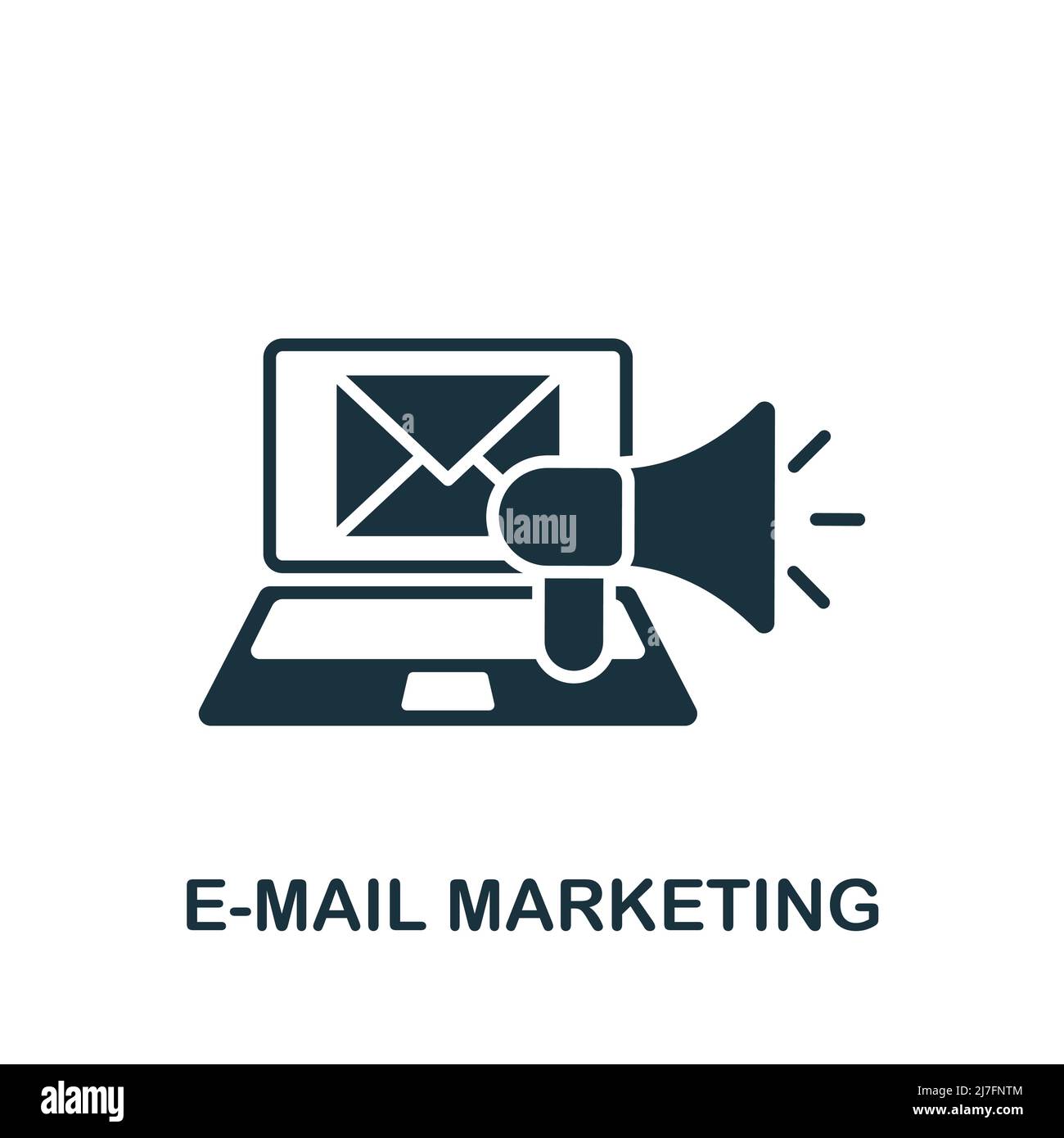 E-Mail Marketing icon. Monochrome simple Digital Marketing icon for ...