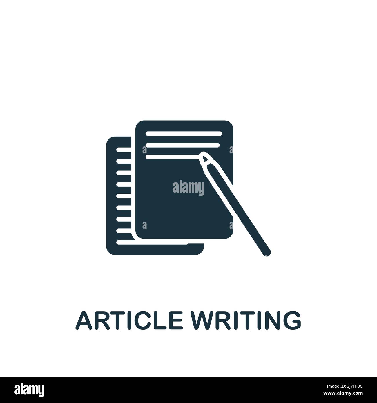 Article Writing icon. Monochrome simple Digital Marketing icon for ...