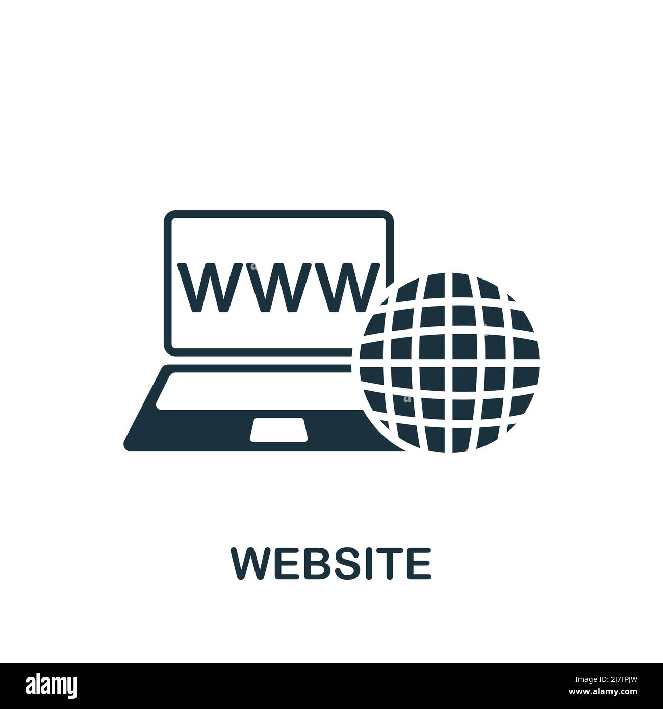 Website icon. Monochrome simple Digital Marketing icon for templates ...