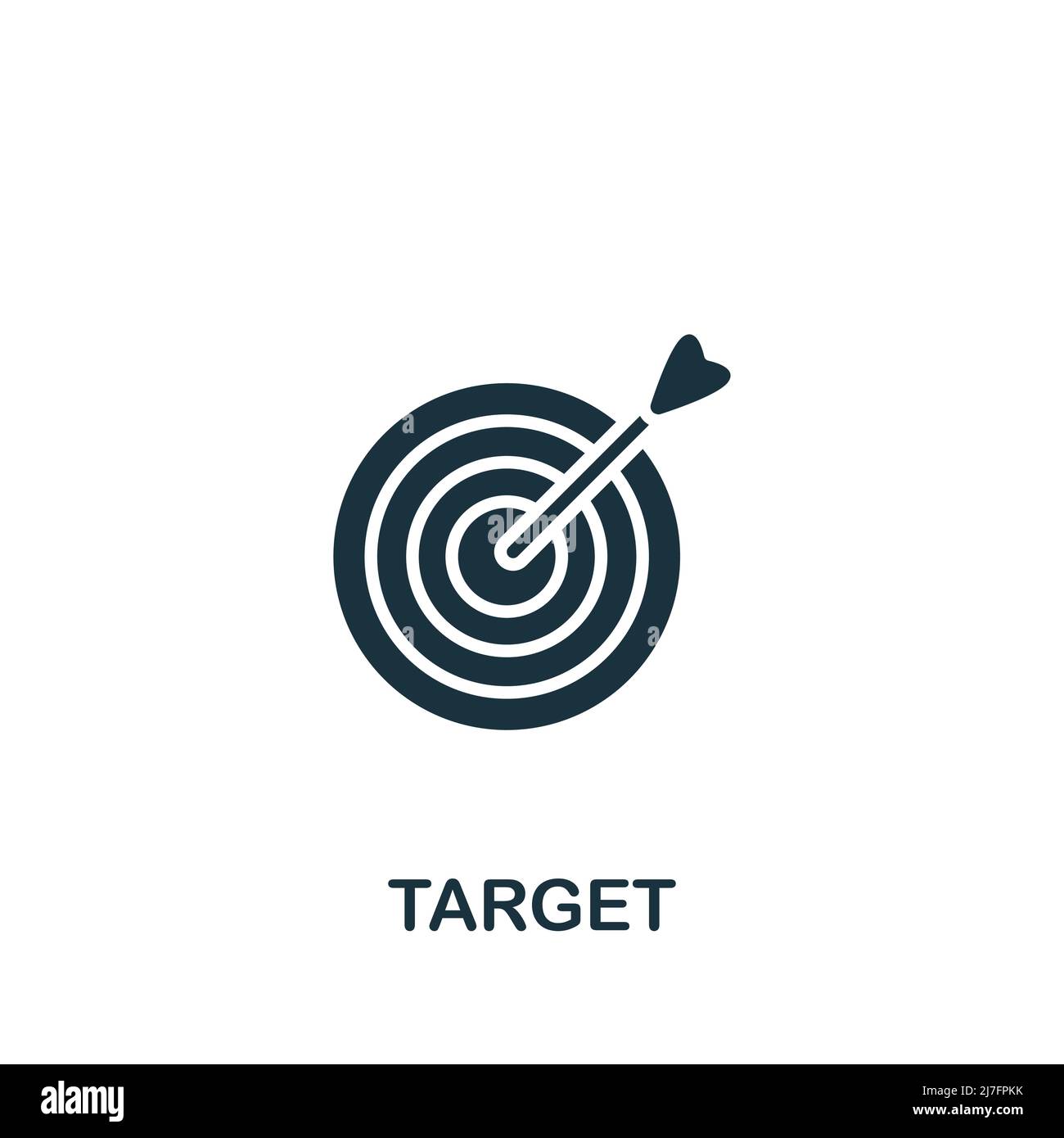 Target icon. Monochrome simple Digital Marketing icon for templates ...