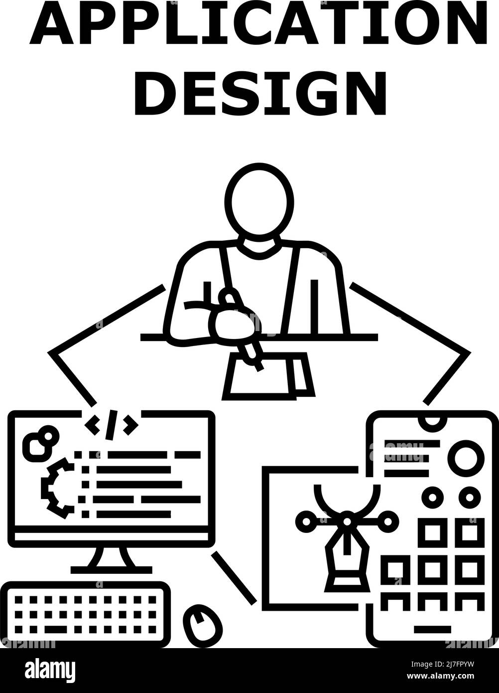 Application Design Vector Concept Illustration Stock Vector Image & Art ...